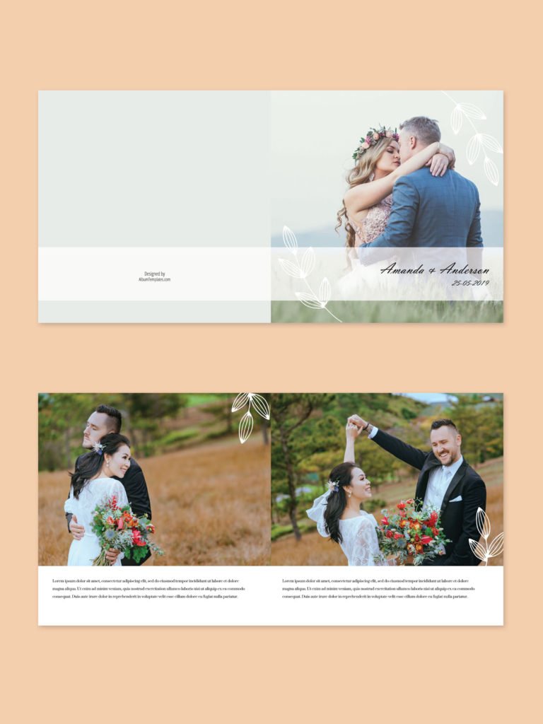 Square Wedding Album Template 10×10 – AlbumTemplates.com